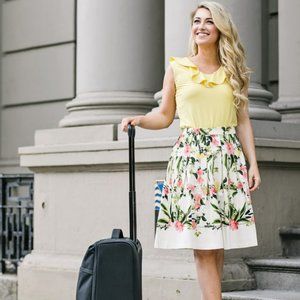 Talbots | Skirts | Trellis Pleated Midi Floral Skirt | Poshmark